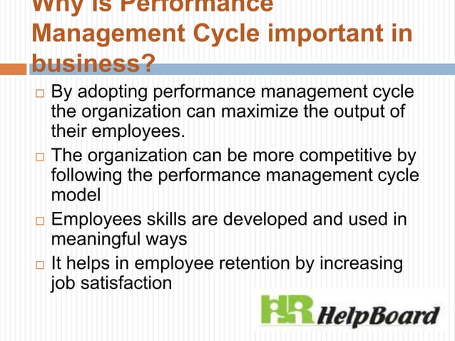 Performance Management Cycle | PPTX | Human Resources | Business