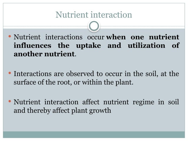 Nutrient interaction soil science agriculture | PPT