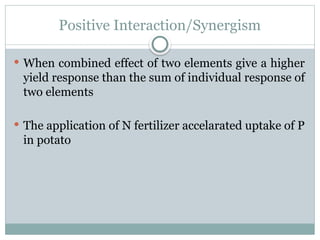 Nutrient interaction soil science agriculture | PPT