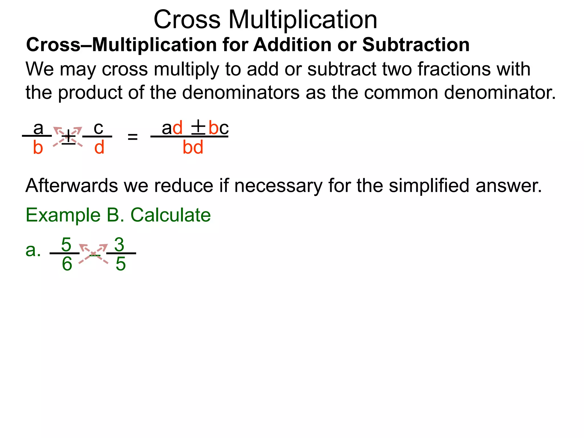 15 on cross multiplication | PPTX | Desserts and Baking | Food & Drink