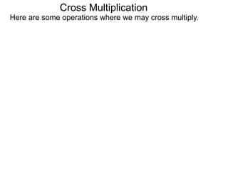 15 on cross multiplication | PPTX