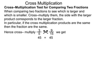 15 on cross multiplication | PPTX