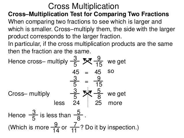How To Do Cross Multiplication Slide Share How To Do Cross Multiplication Slide Share