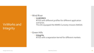 Embedded Operating Systems lecture notes | PDF
