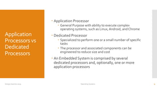 Embedded Operating Systems lecture notes | PDF