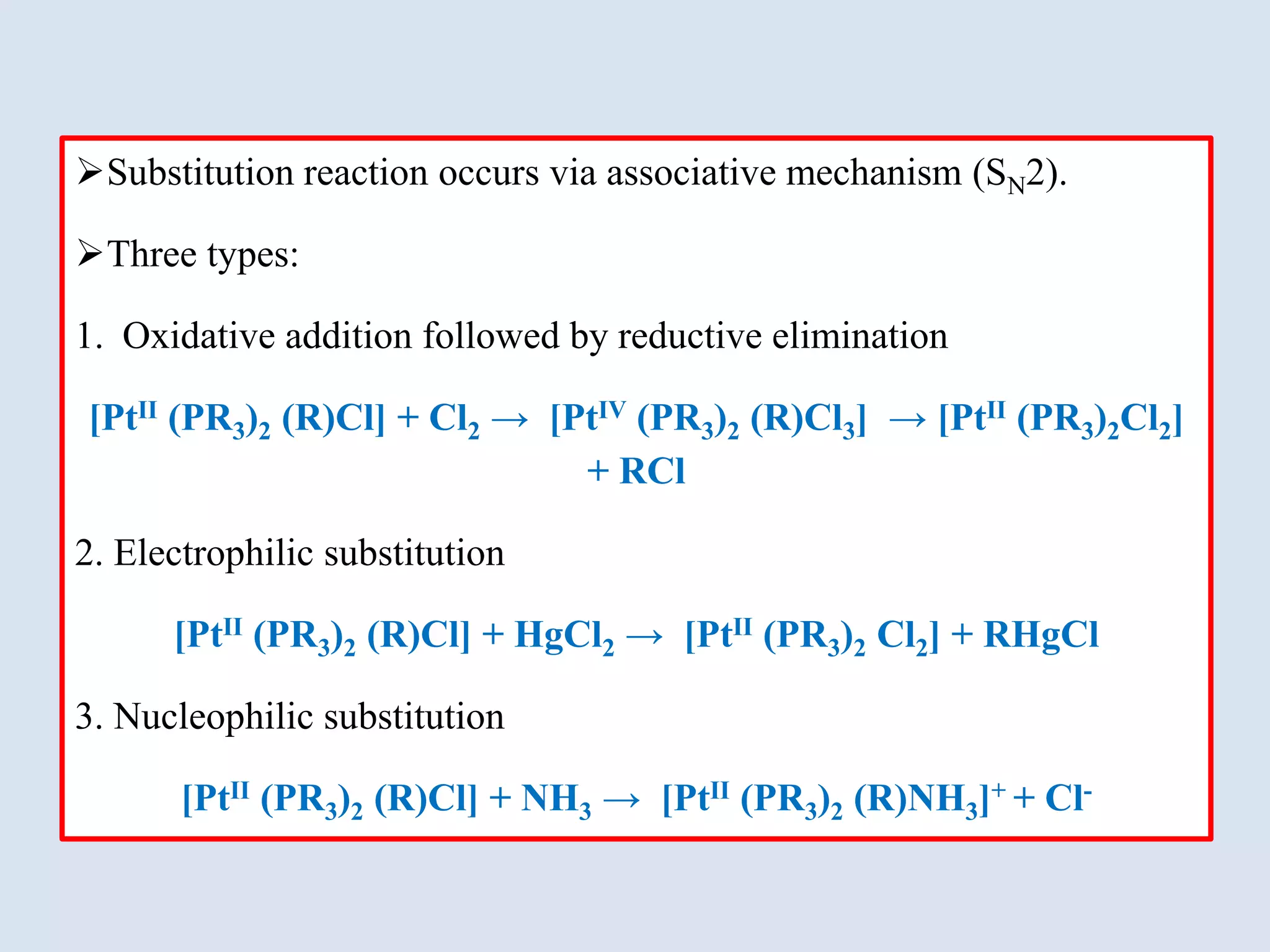 Part 1, Substitution reactions in square planar complexes.pptx