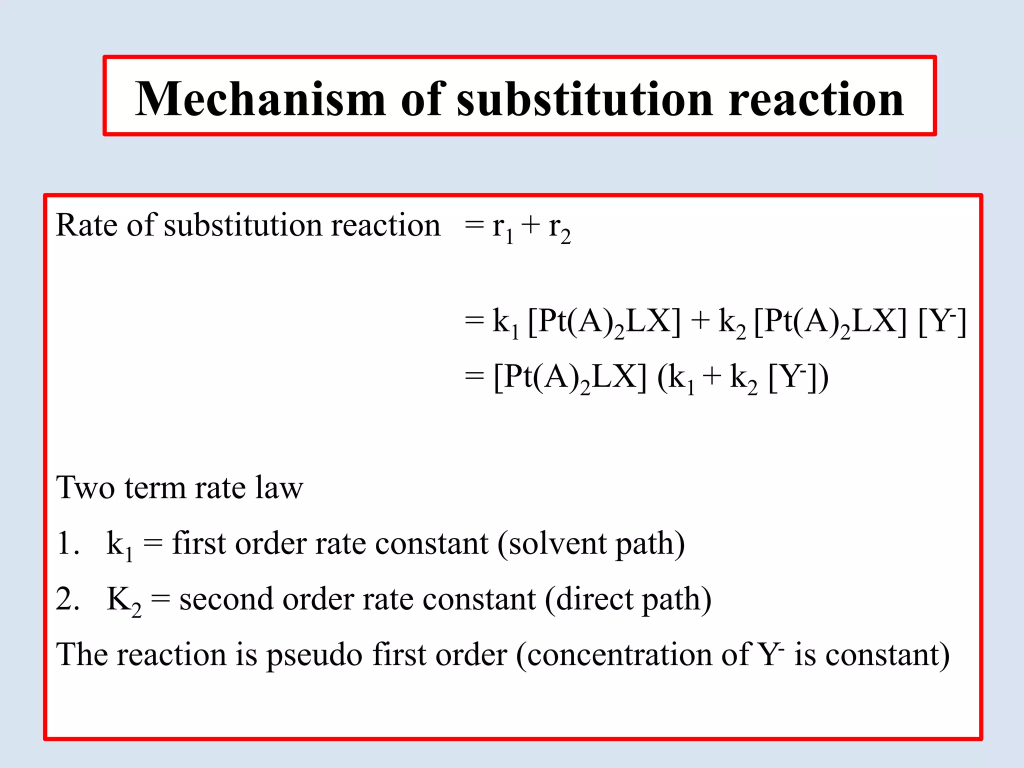 Part 1, Substitution reactions in square planar complexes.pptx