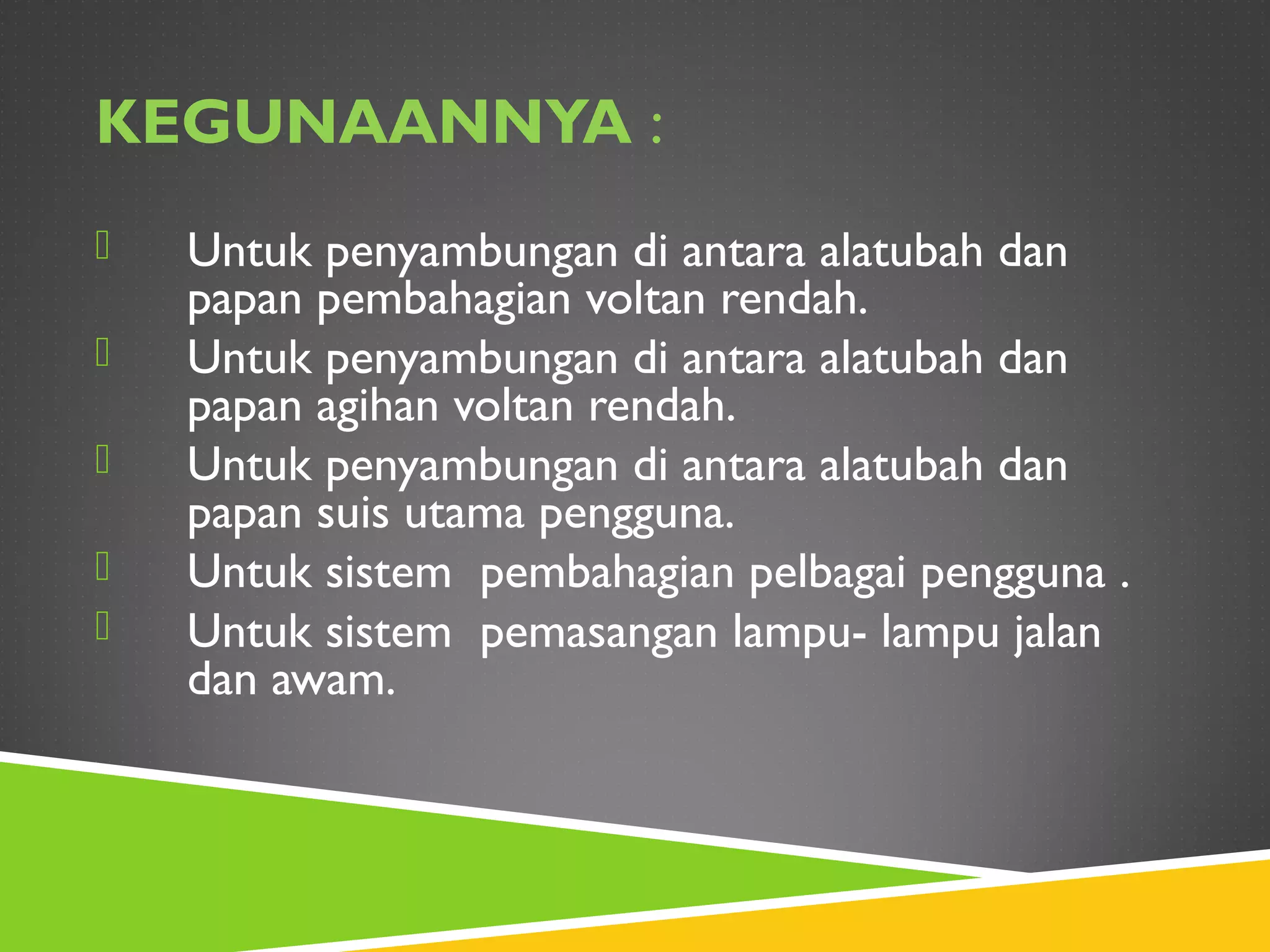 Pengalir Dan Kabel | PPT