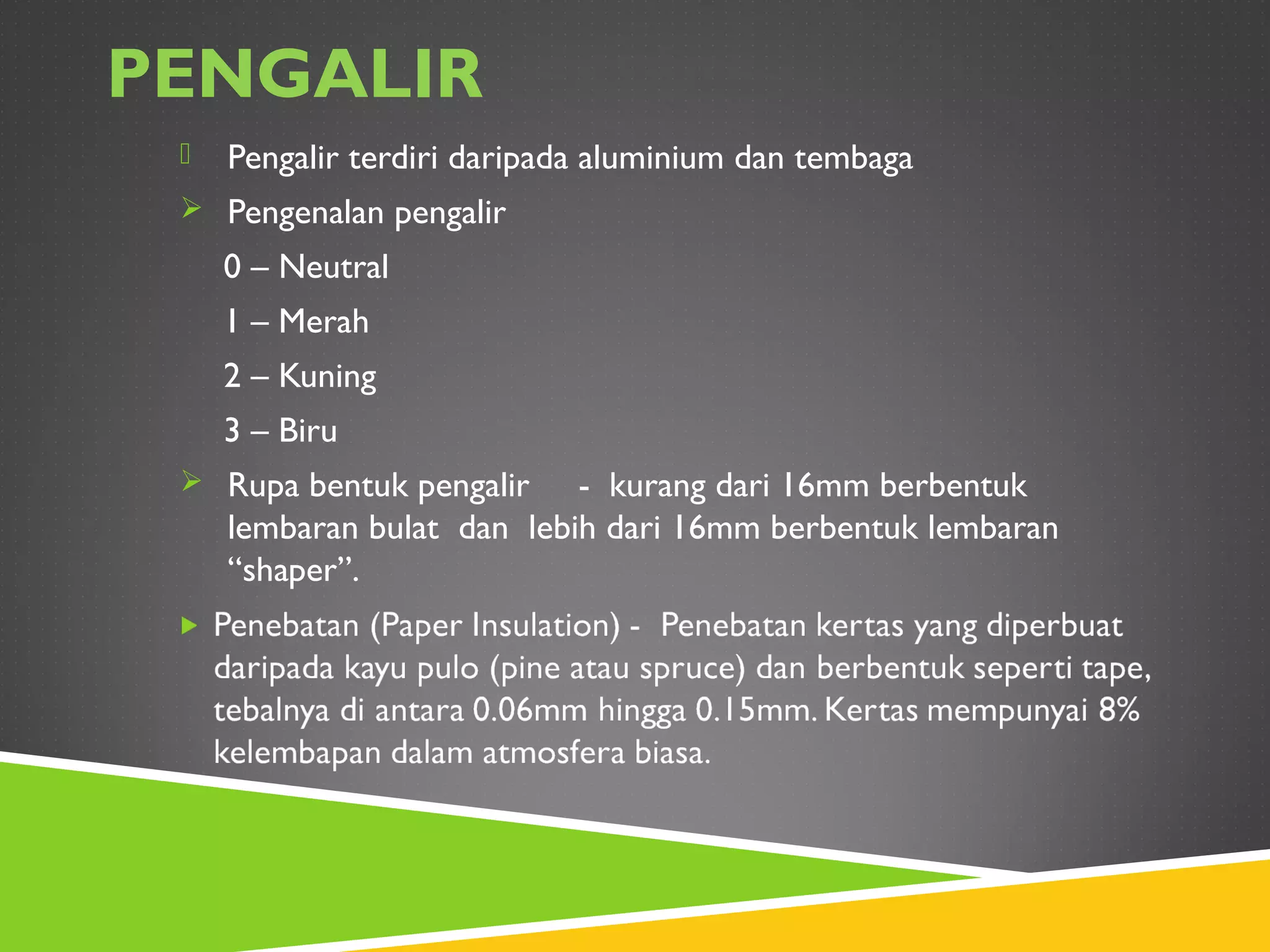 Pengalir Dan Kabel | PPT