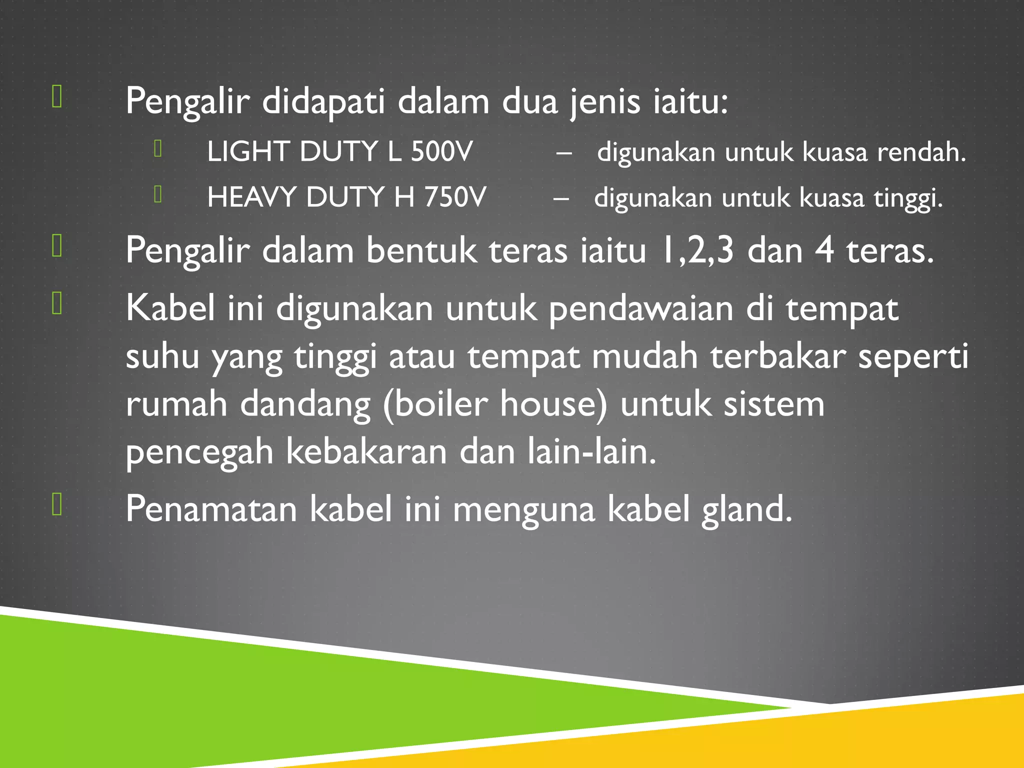 Pengalir Dan Kabel | PPT