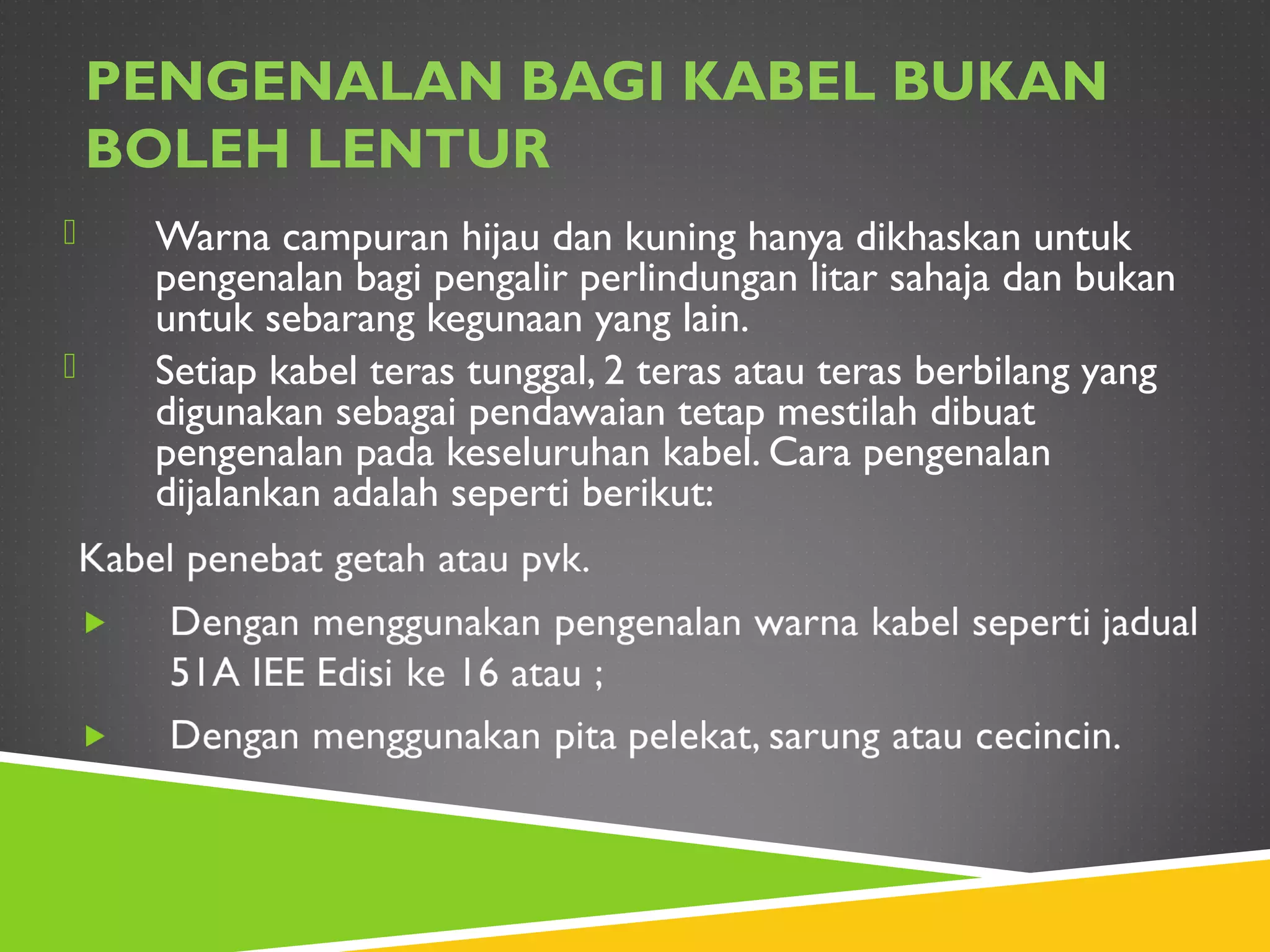Pengalir Dan Kabel | PPT