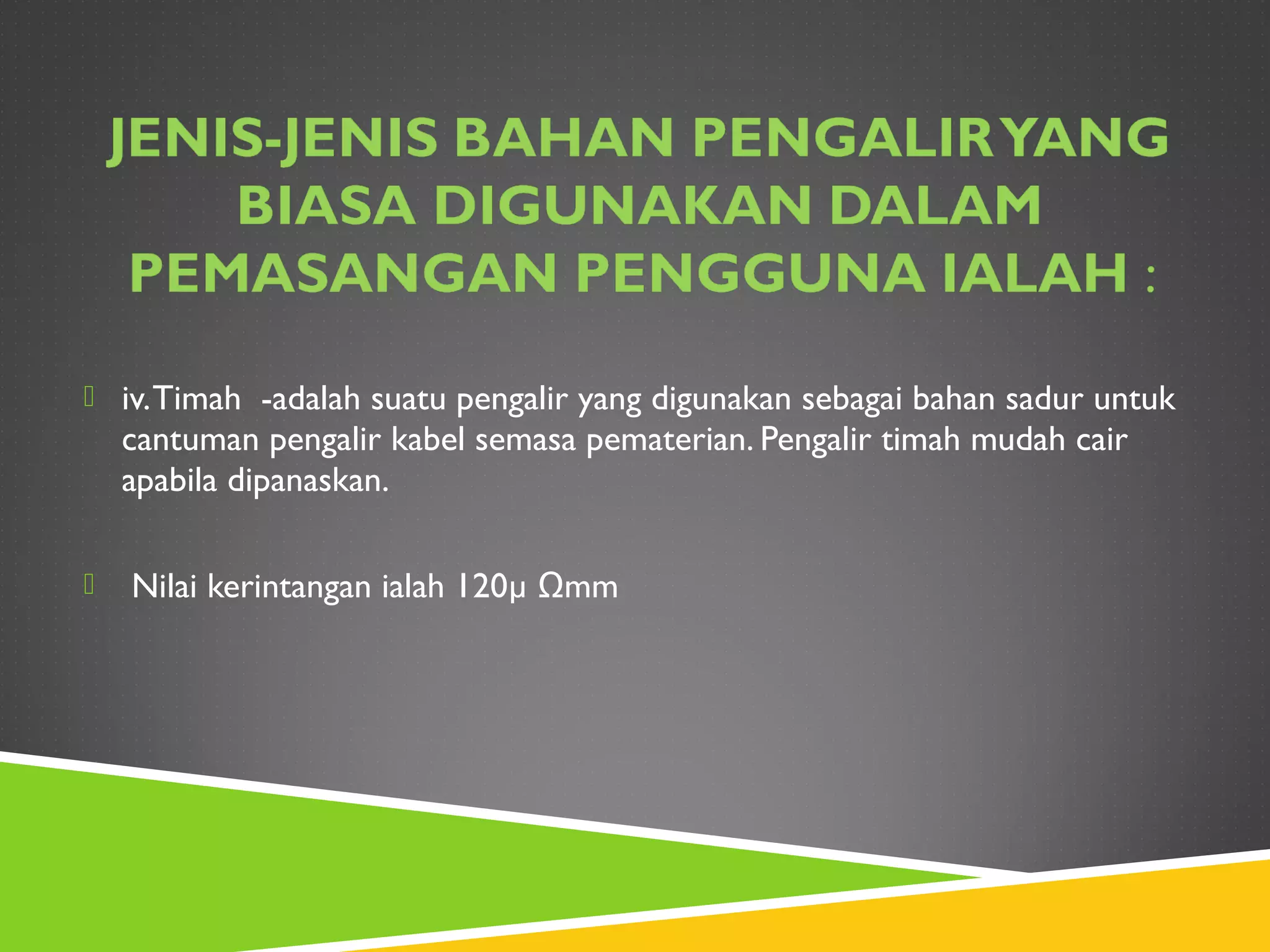 Pengalir Dan Kabel | PPT