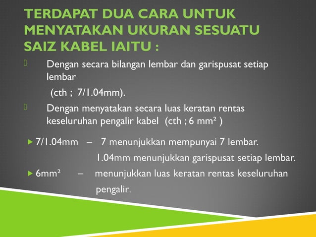 Pengalir Dan Kabel | PPT