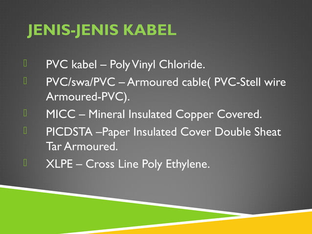 Pengalir Dan Kabel | PPT