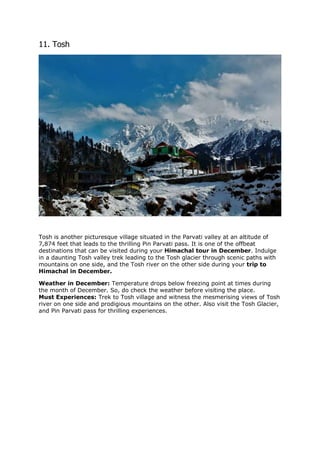 15 places to visit in Himachal Pradesh.docx | Asia Travel | Travel ...