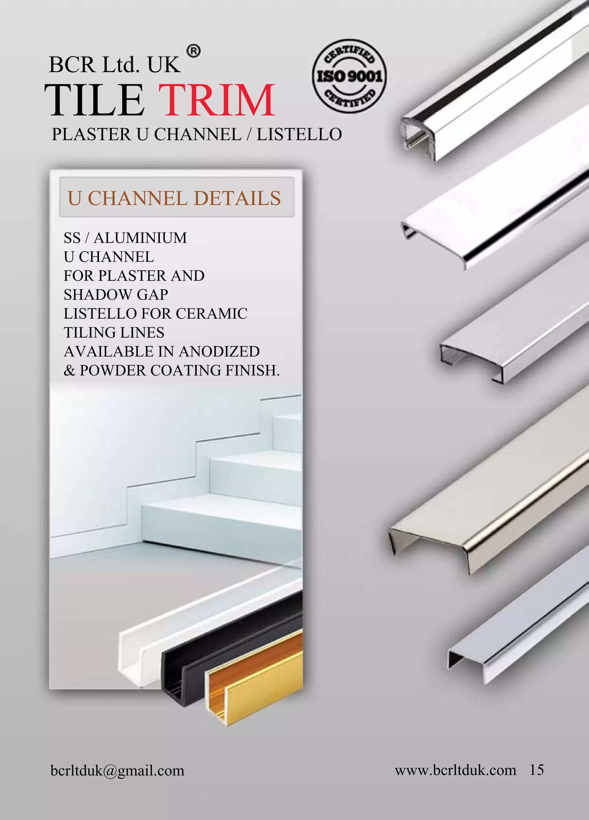 15 plaster u channel and listelo | PDF