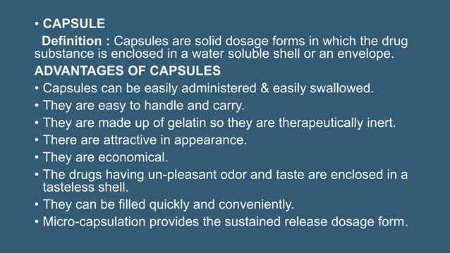 15 processing of capsule | PPT