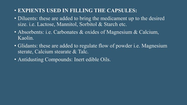15 processing of capsule | PPT