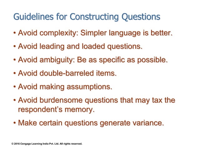 15 questionnaire design | PPT