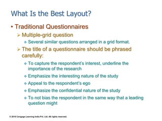 15 questionnaire design | PPT