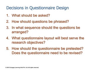 15 questionnaire design | PPT