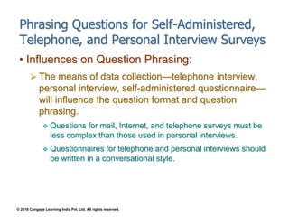 15 questionnaire design | PPT