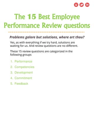15 questions for effective employee evaluation | PDF