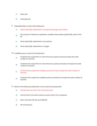 15 questions sql advance | PDF