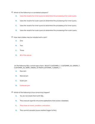 15 questions sql advance | PDF