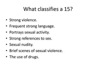 15 rated films | PPT