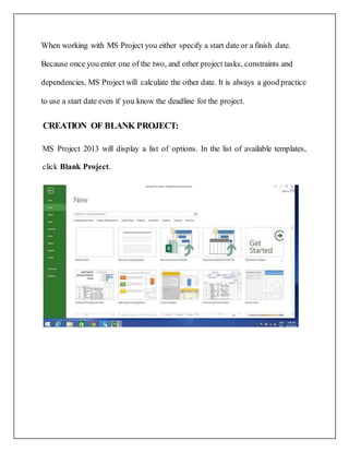 Construction Planning and Scheduling of Residential Building by MS ...