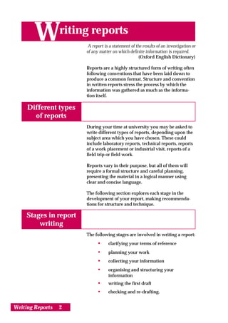 15 report writing | PDF