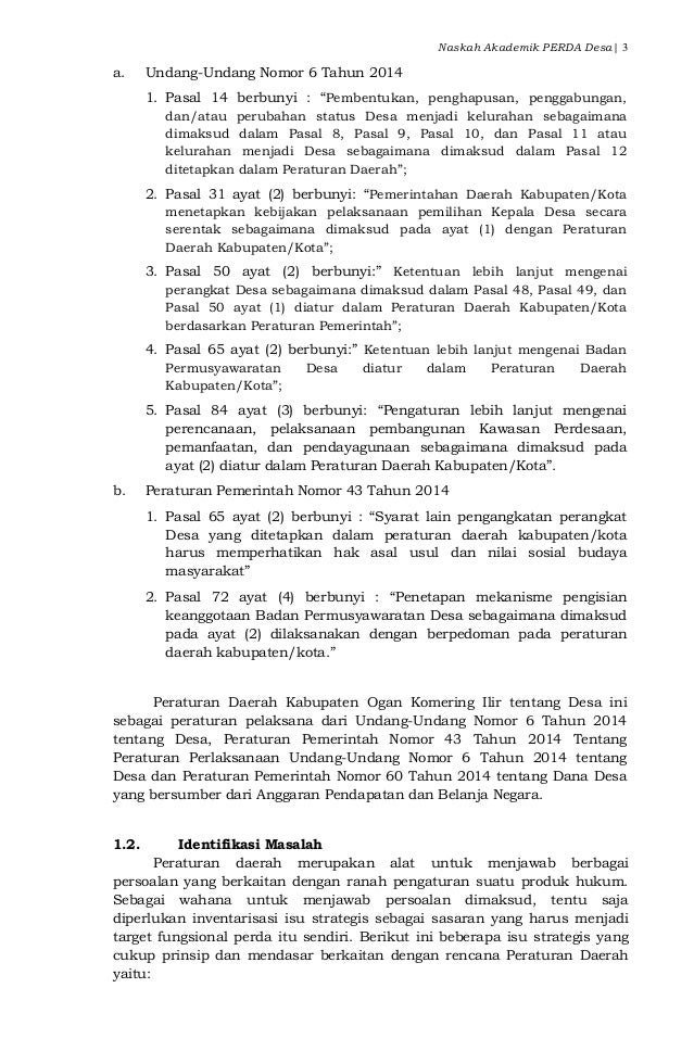 Contoh Kata Pengantar Naskah Akademik Perda - Download Contoh Lengkap ...