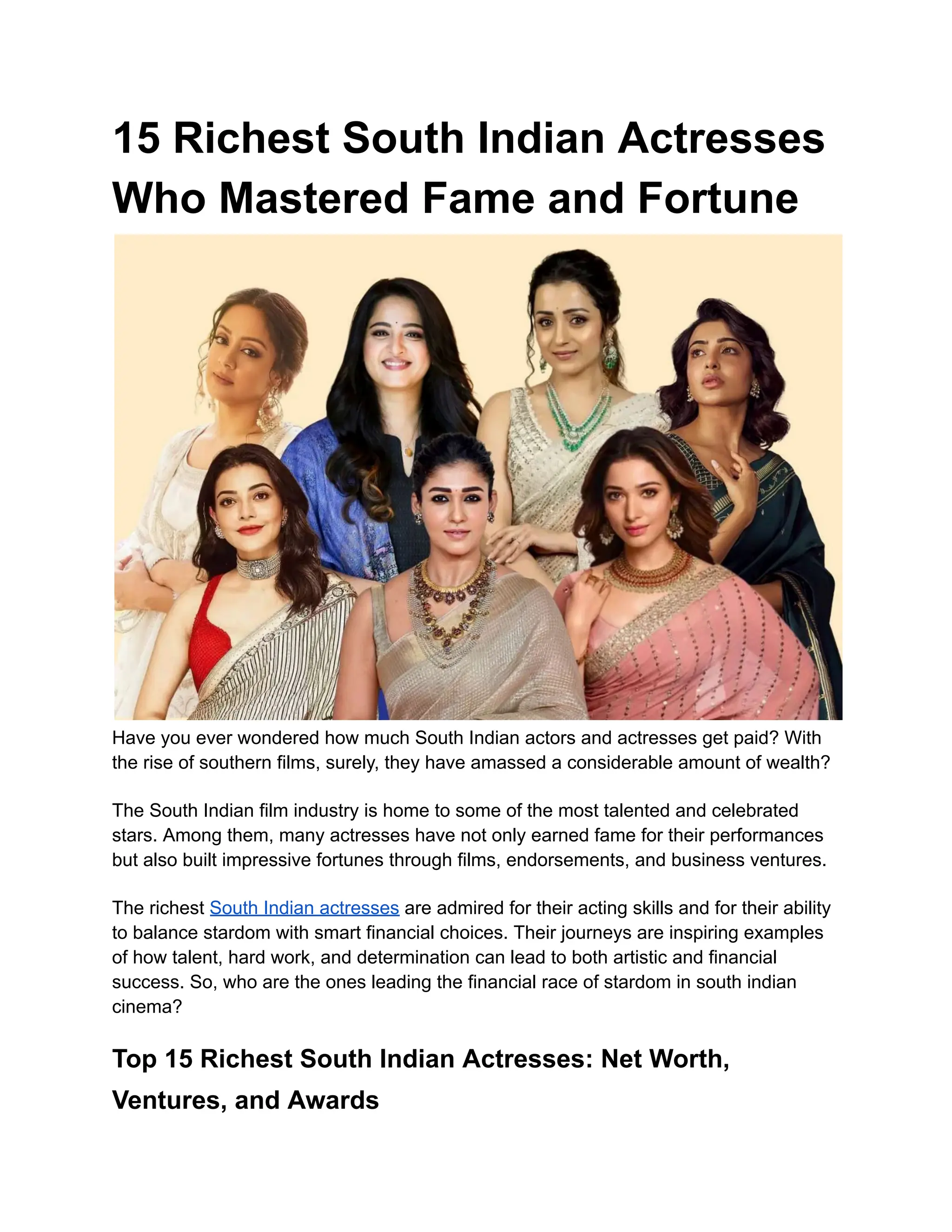 15 Richest South Indian Actresses Who Mastered Fame and Fortune.pdf
