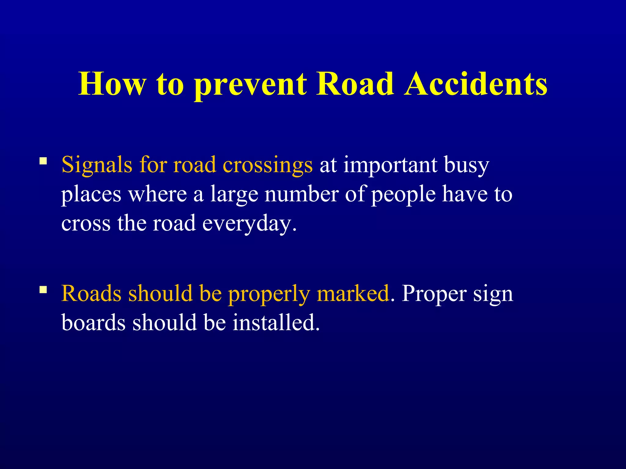 Road Traffic Accident (RTA) | PPT