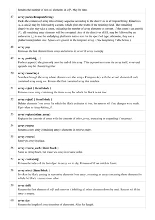 15 ruby arrays | PDF