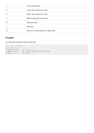 15 ruby arrays | PDF | Programming Languages | Computing