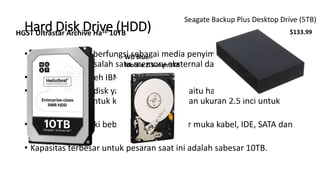 media penyimpanan eksternal | PPTX