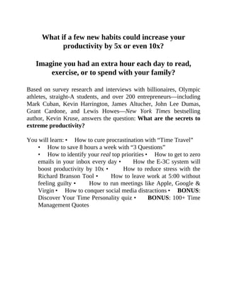 15 secrets successful people know about time management ( pdf drive.com ...