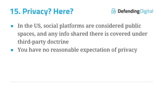 15 Security & Privacy Tips for Social Media Safety | PDF | Internet for Beginners | Internet