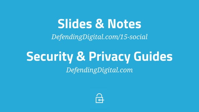 15 Security & Privacy Tips for Social Media Safety | PDF | Internet for Beginners | Internet
