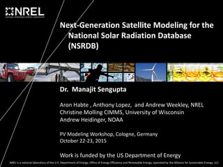 15 sengupta next_generation_satellite_modelling | PPT