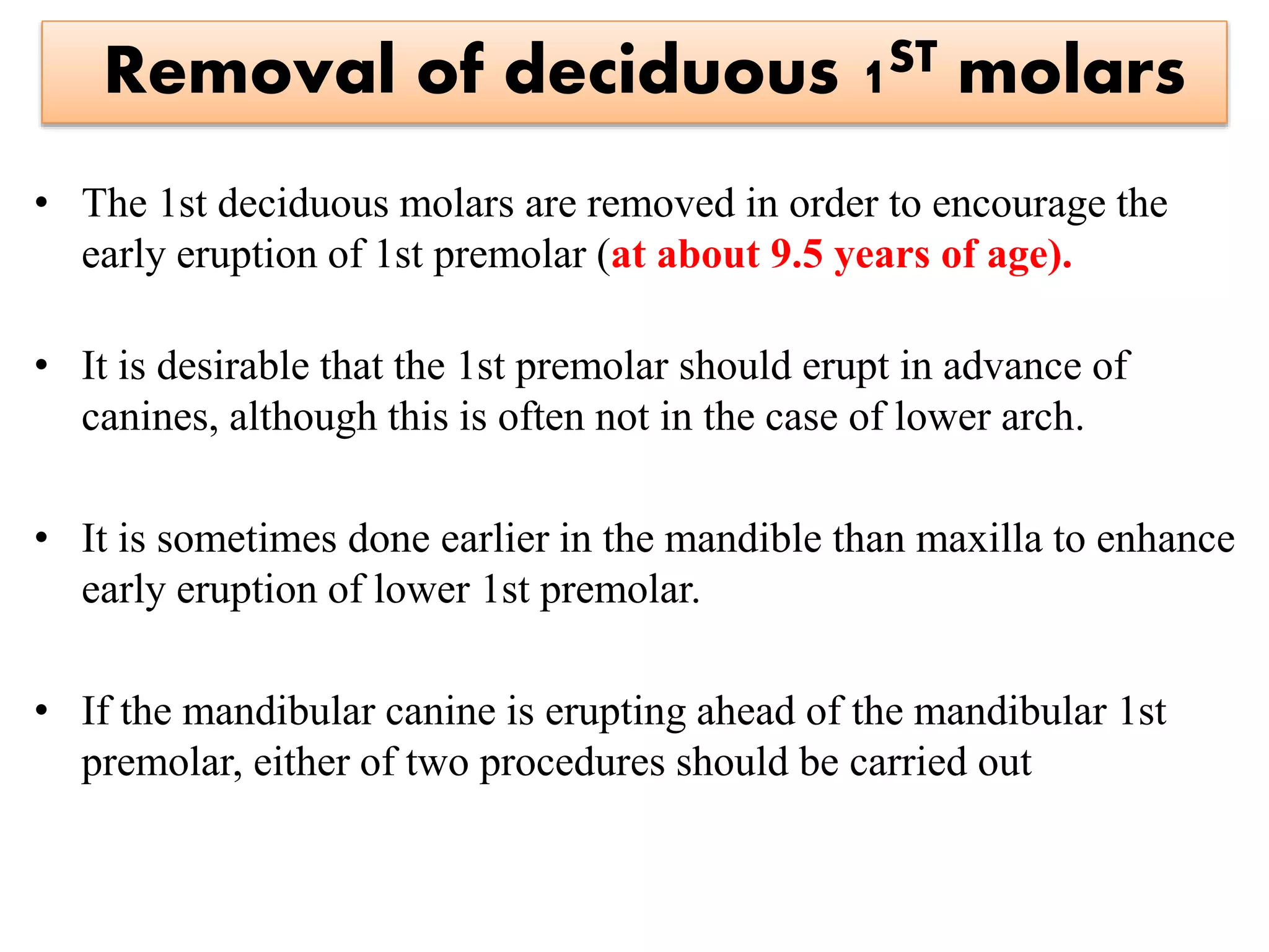 serial extraction | PPTX