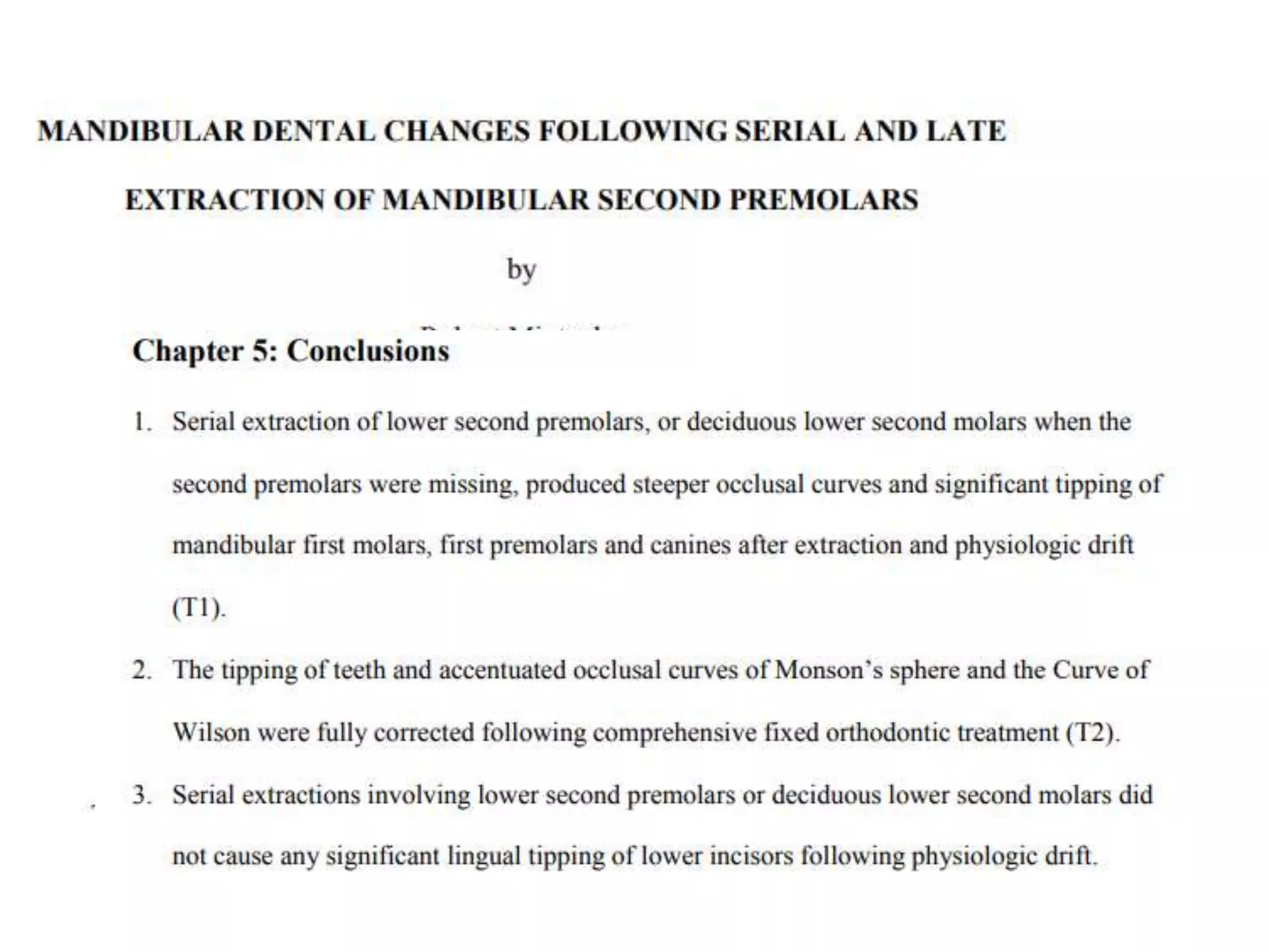 serial extraction | PPTX