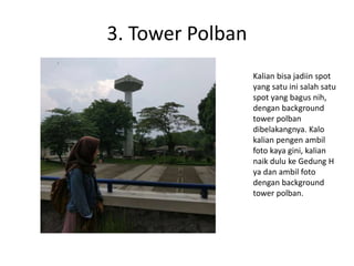 15 Spot Foto Instagramable di Politeknik Negeri Bandung | PPTX