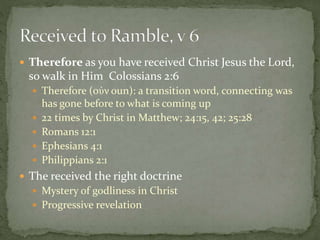 15 ss walk in christ | PPT