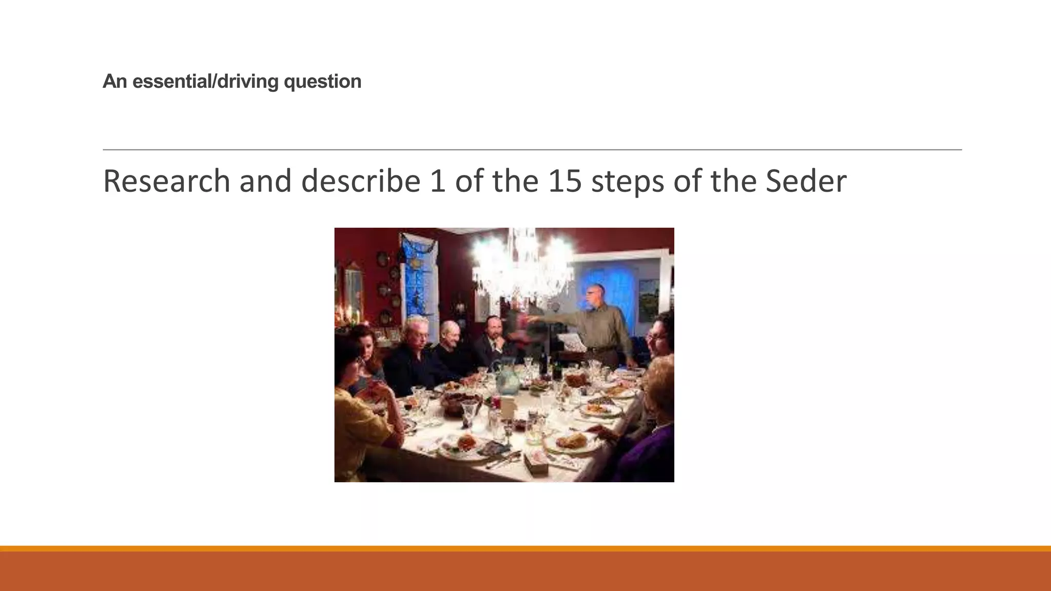 15 steps of the passover seder | PPT