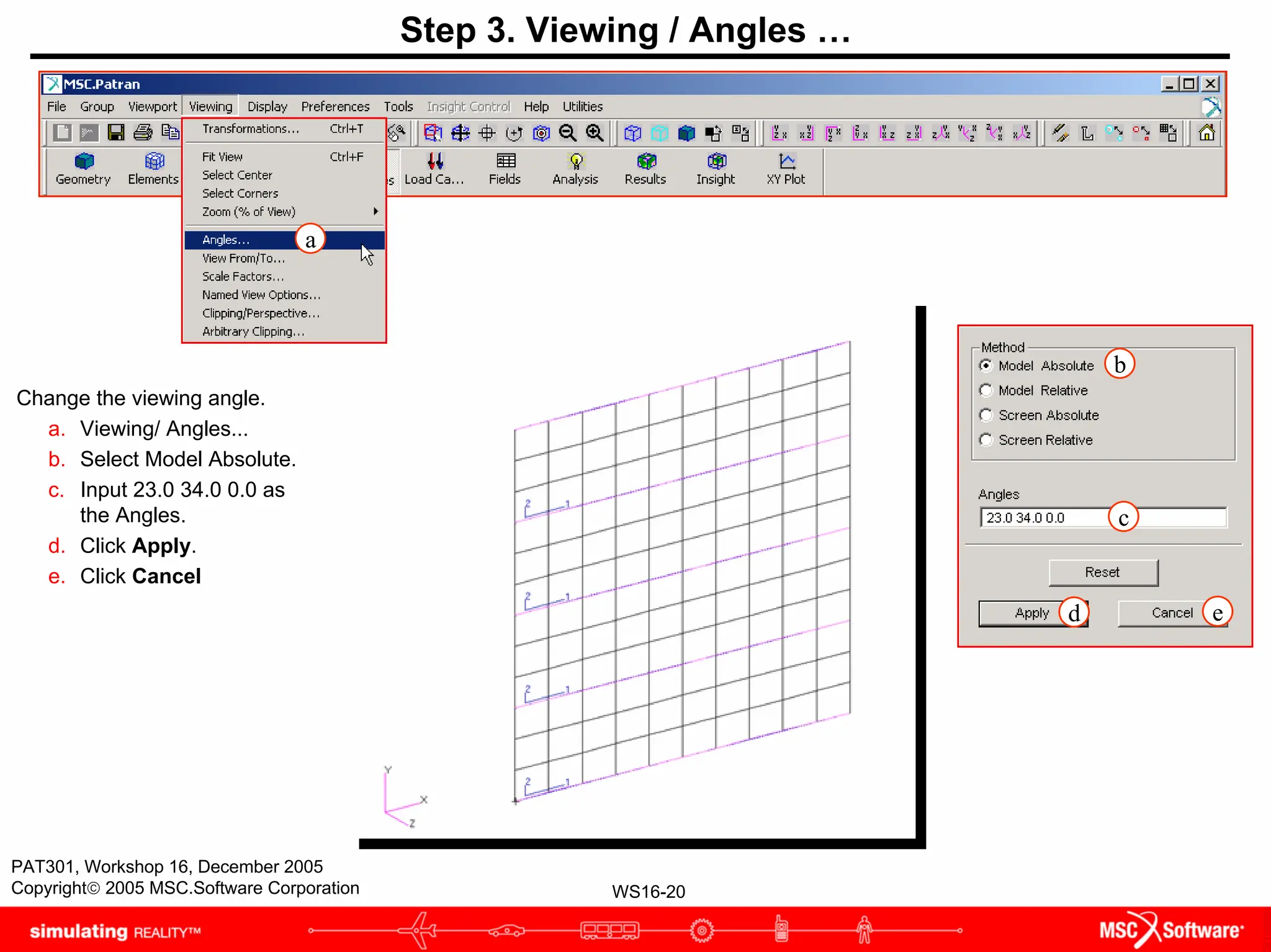 WORKSHOP STIFFENED PLATE WITH SOFTWARE PATRAN | PDF