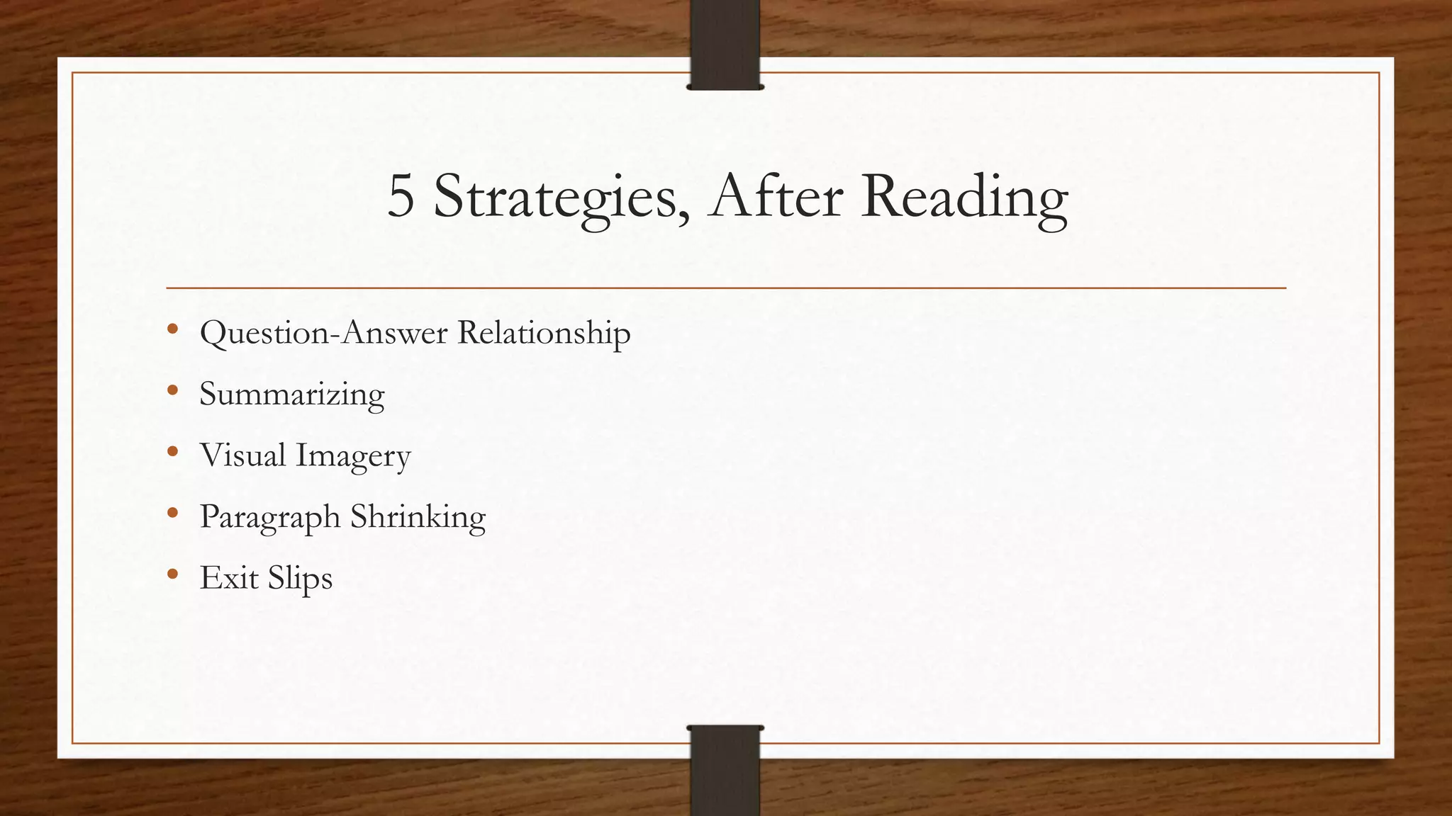15 strategies for reading | PPTX