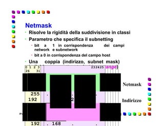 Subnetting e protocolli IP versione quattro | PPT